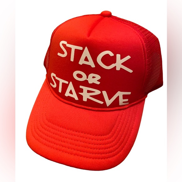 Accessories | Stack Or Starve Trucker Hat Brand New | Poshmark